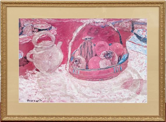 Pierre Bonnard | Still Life With Pitcher And Basket Of Fruit | MutualArt