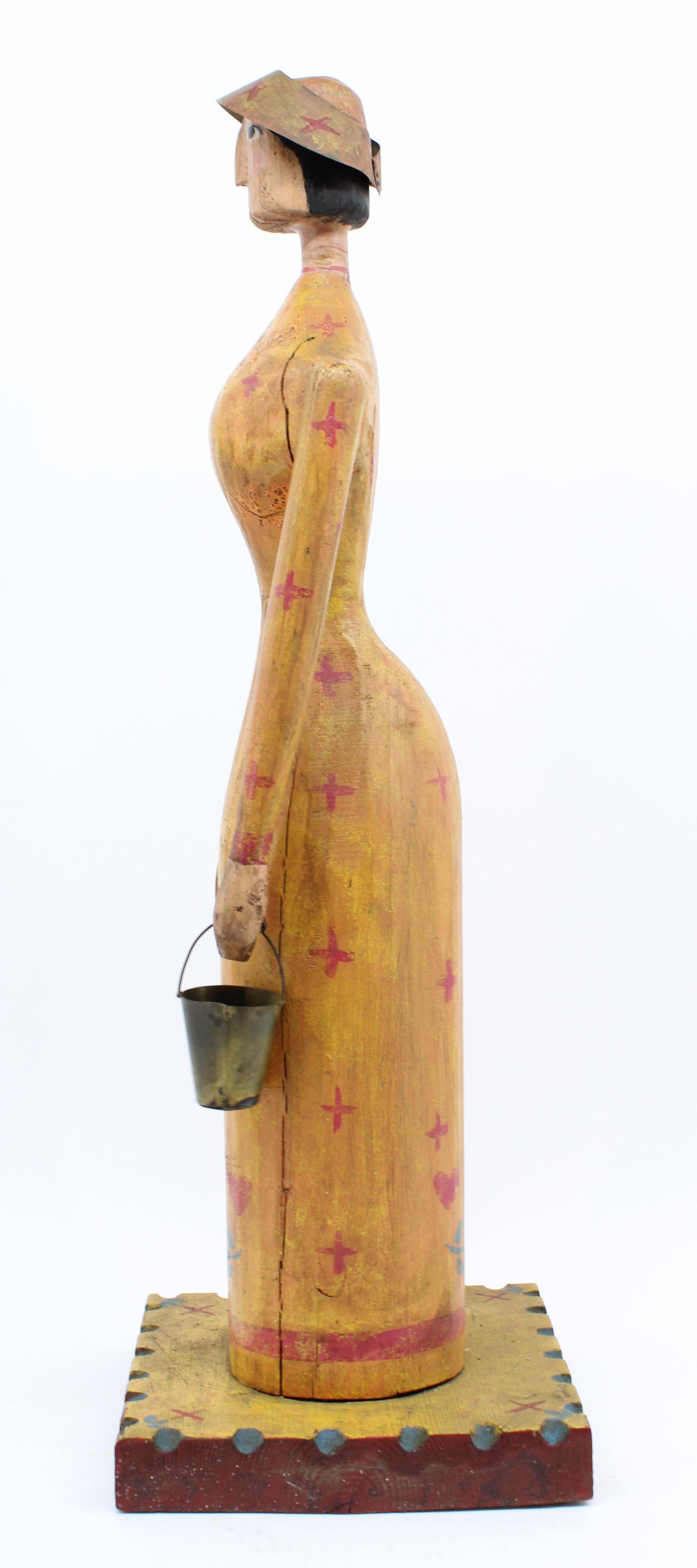 Curtis Jeré | CARVED WOOD FIGURE (1982) | MutualArt