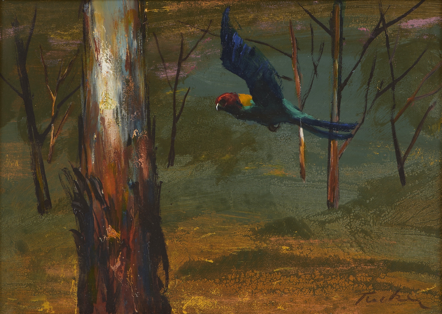 Albert Tucker | Landscape with Bird | MutualArt