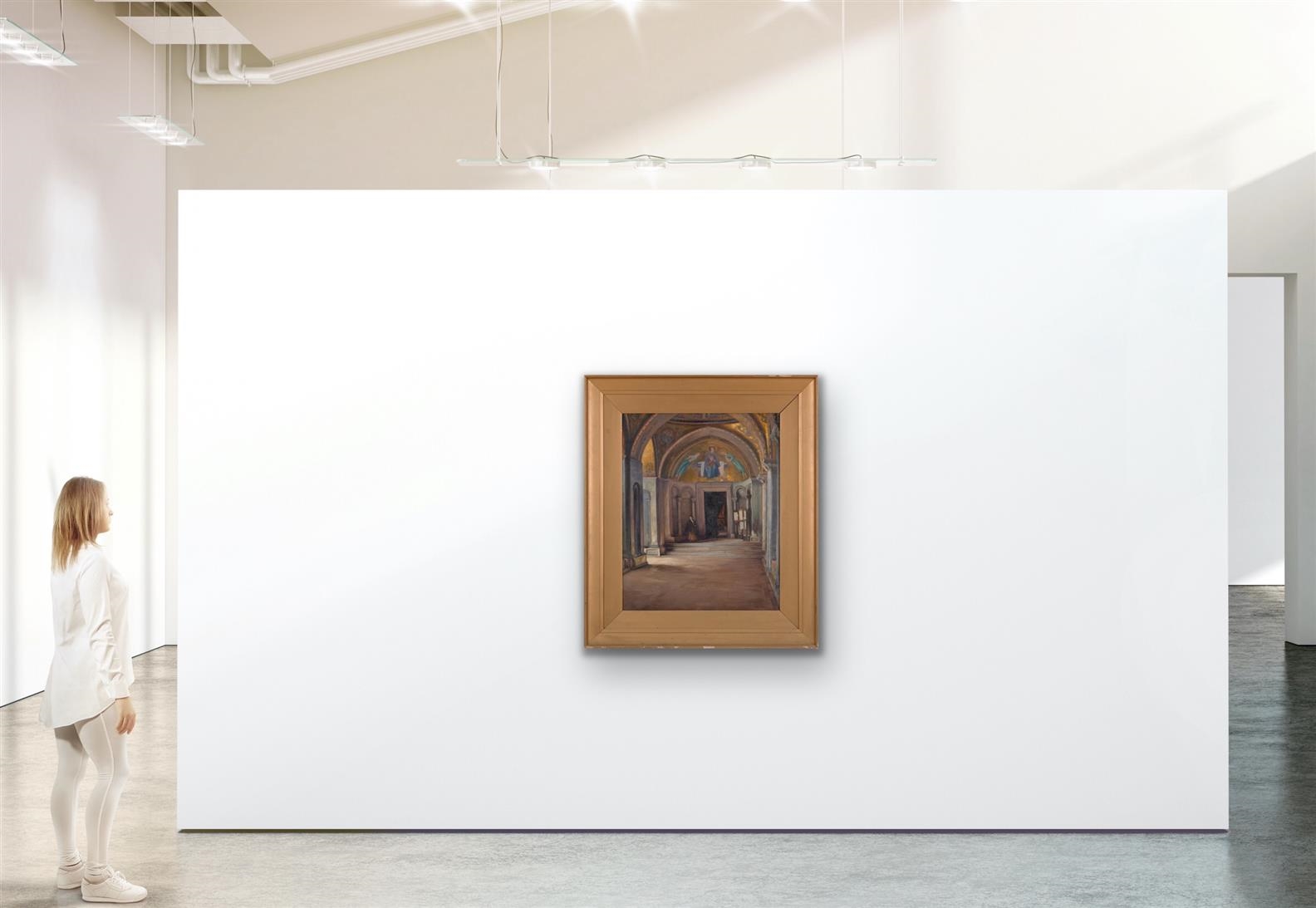 Herbert Rose | Church Scene with Figure | MutualArt