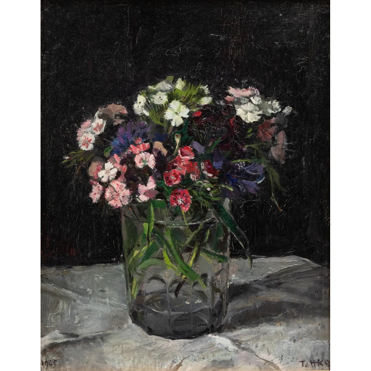 Harm Kamerlingh Onnes | Stilleven met duizendschoon in jampot (1945 ...