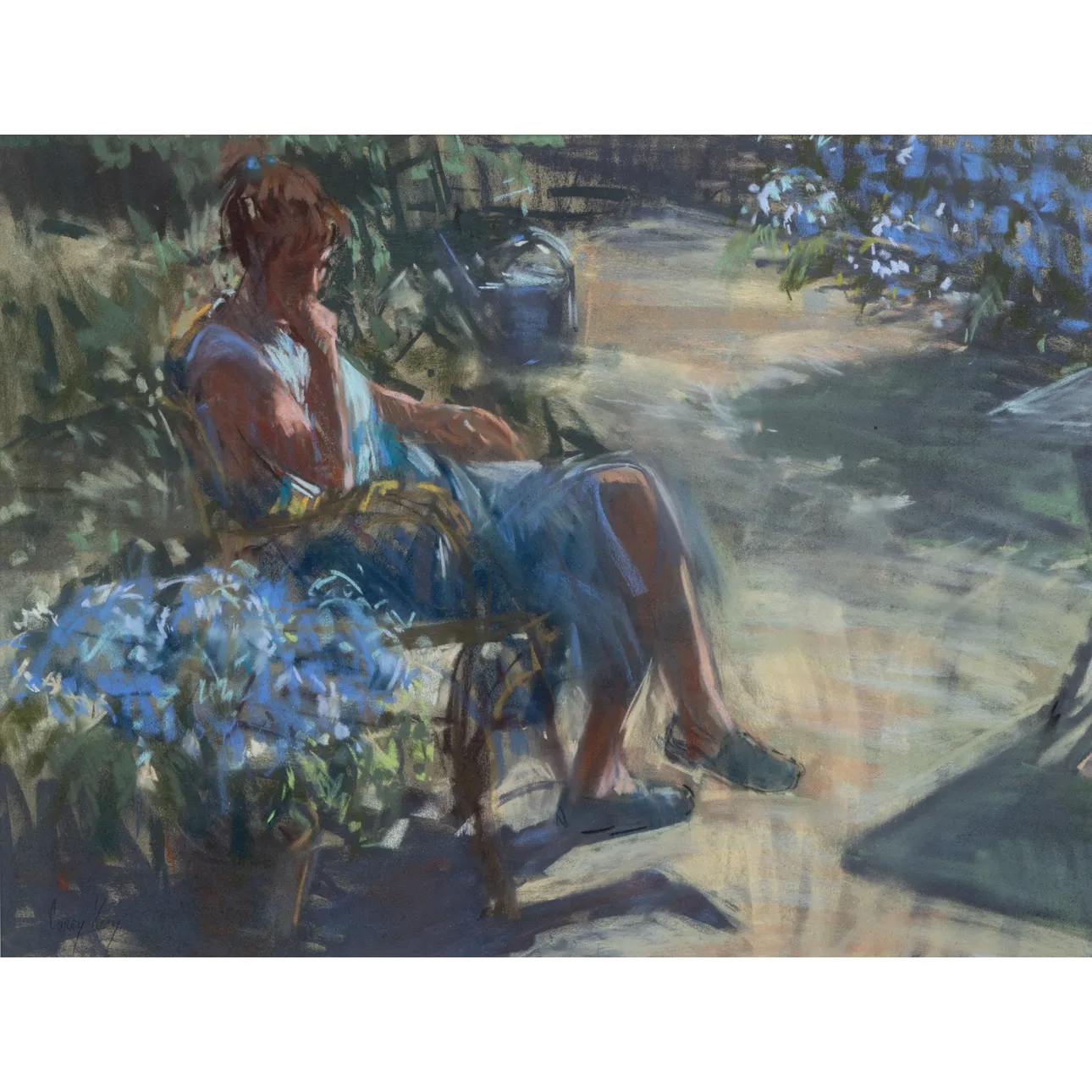 Corry Kooy | Zomerse dag in de tuin | MutualArt