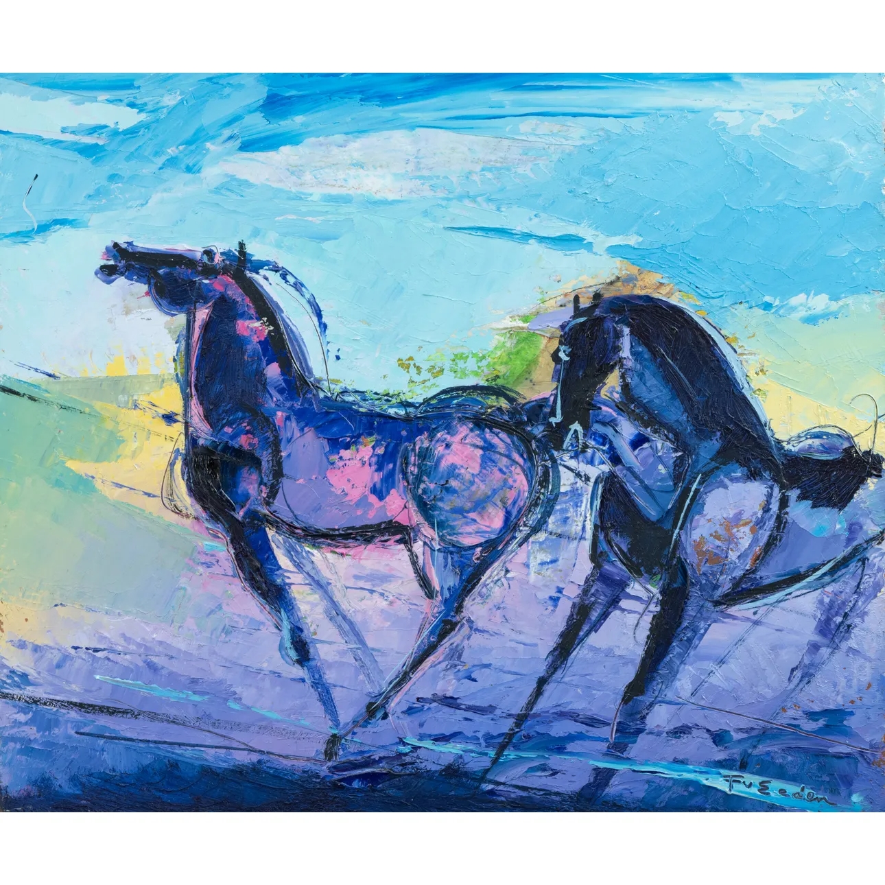 Frits Eeden | Twee paarden | MutualArt