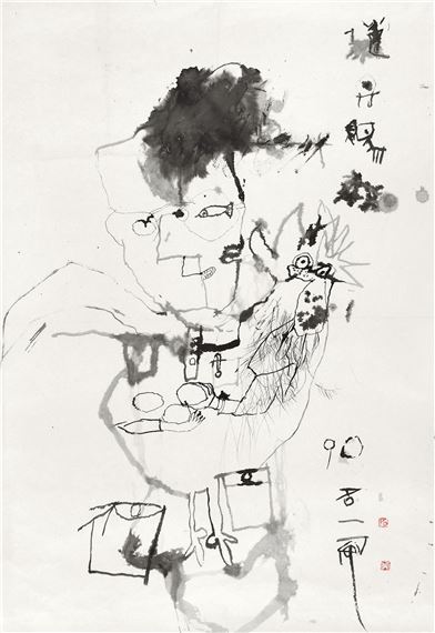 Shi Hu | PORTRAIT OF ZHAO DAN (1990) | MutualArt