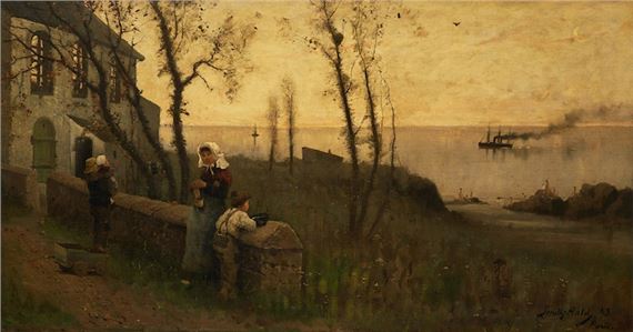 Frithjof Smith-Hald | Watching Ships from the Shoreline (1983) | MutualArt