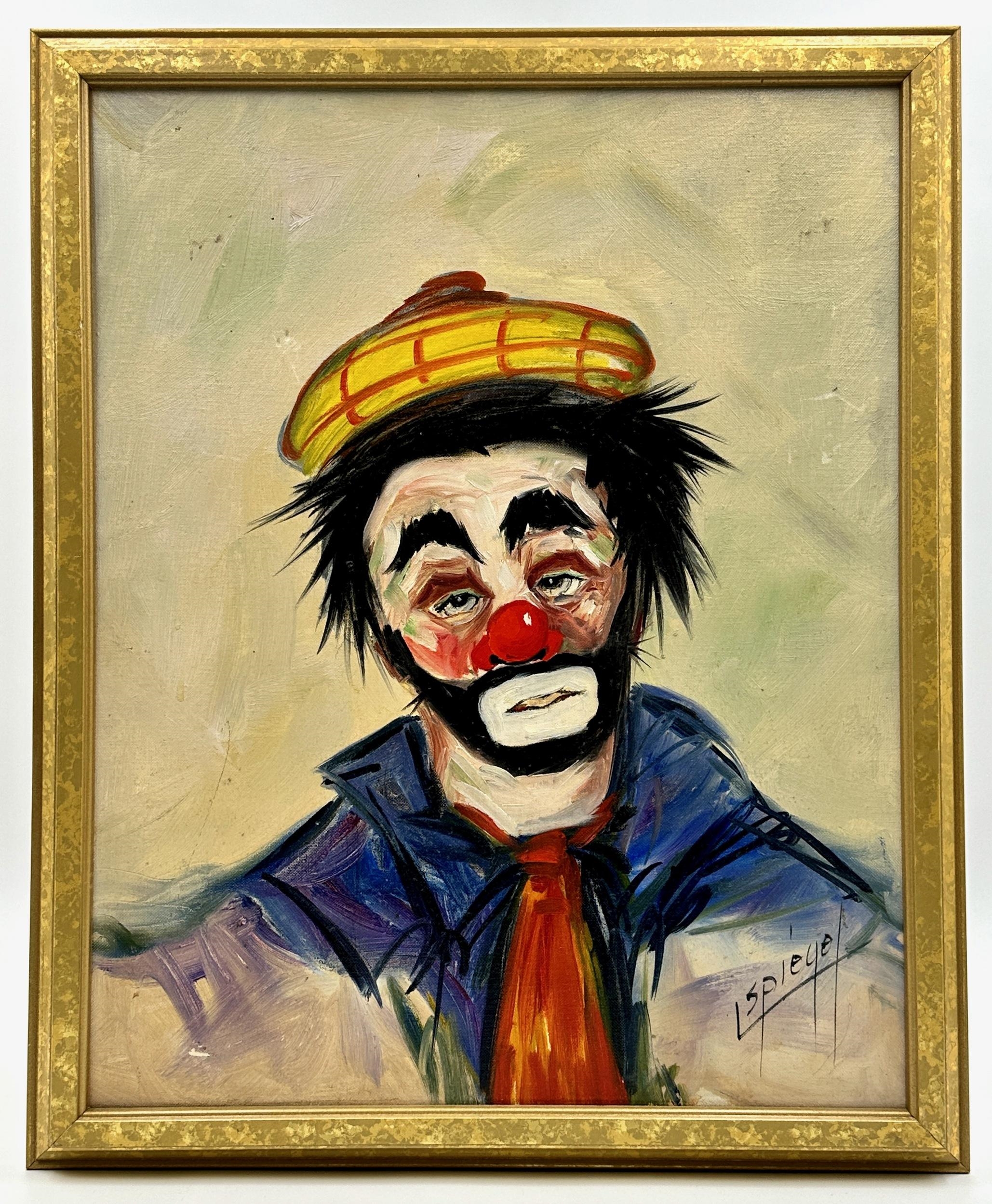 Louis Spiegel | Six Clown Paintings | MutualArt