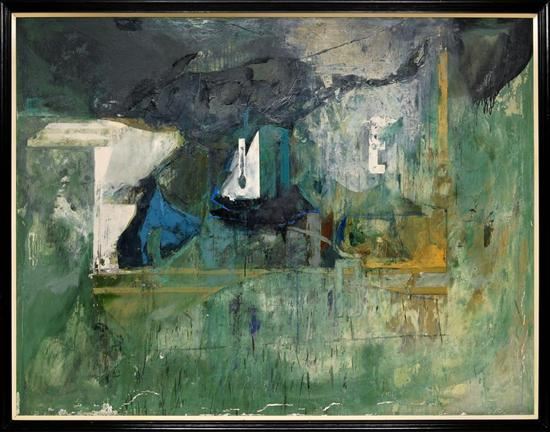 Alfonso Mena Abstracto En Verde Mutualart