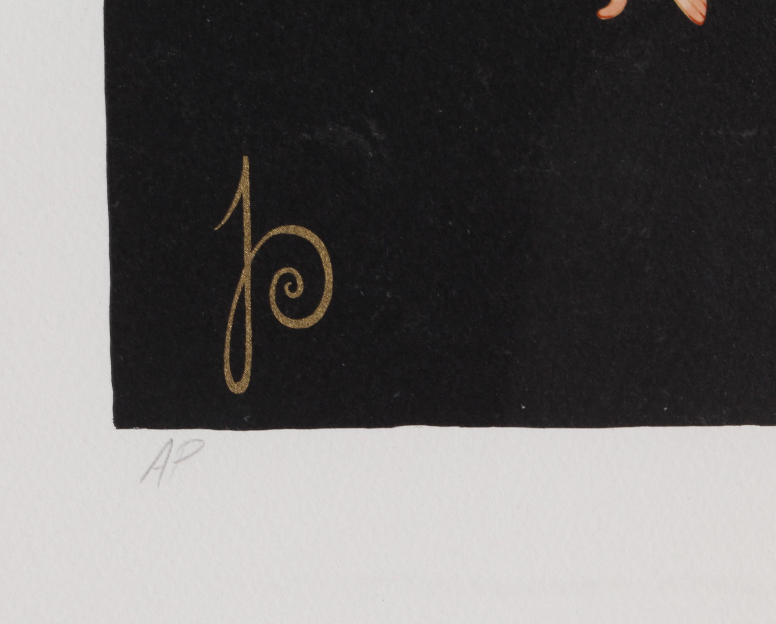 Erté | THE LETTER P FROM THE ALPHABET SUITE (1976) | MutualArt