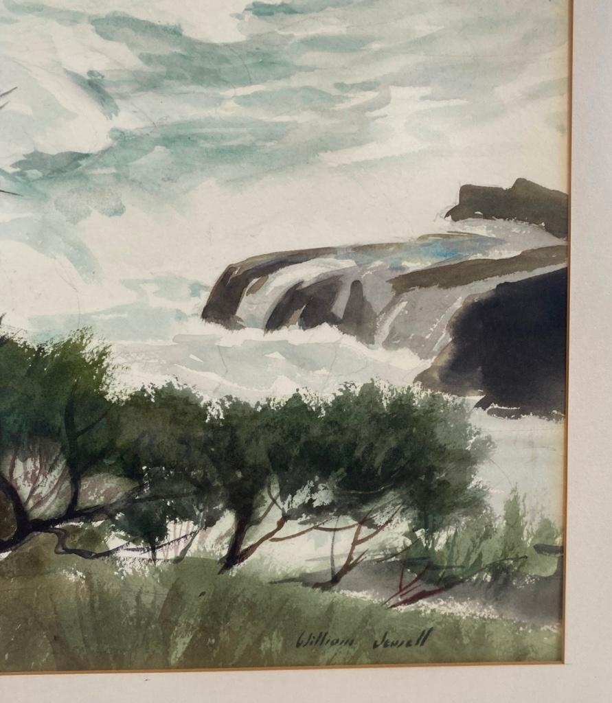 William Macintyre Jewell | Coastal landscape, likely Maine. | MutualArt