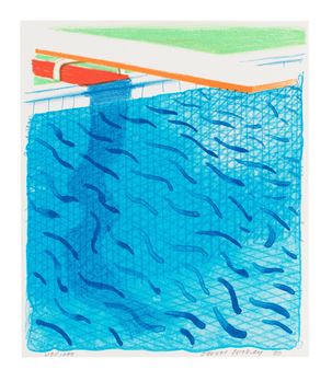 David Hockney | Coloured Flowers made of Paper and Ink (1971) | MutualArt