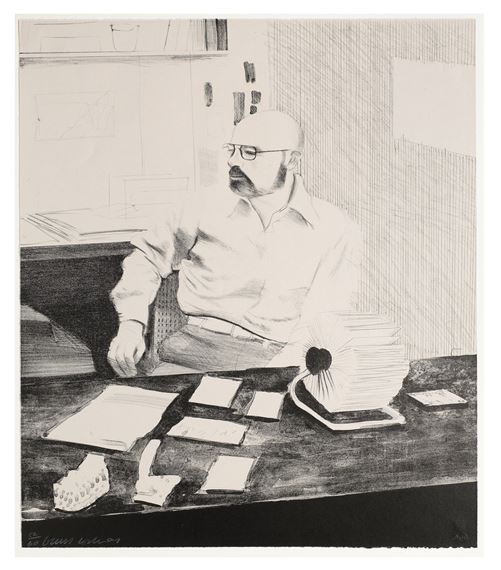 David Hockney | Coloured Flowers made of Paper and Ink (1971) | MutualArt