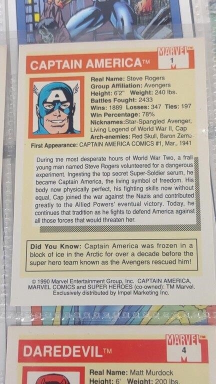 Marvel Comics | 1990-92 Complete Marvel Comics Trading Card Sets (1992 ...