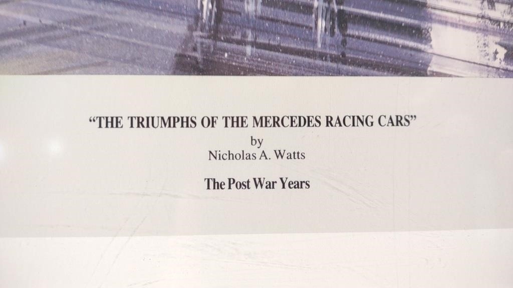 Nicholas Watts | Nicholas Watts Signed Post War Mercedes Litho Art ...