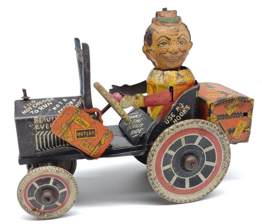 Louis Marx | Marx Joy Rider Tin Windup Crazy Car Toy (Works) (Late ...