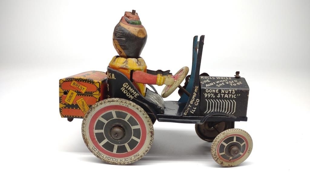 Louis Marx | Marx Joy Rider Tin Windup Crazy Car Toy (Works) (Late ...