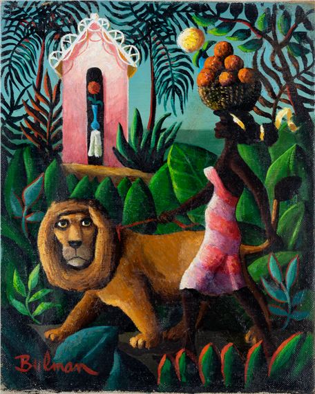 Orville Bulman | Lion in the Forest | MutualArt