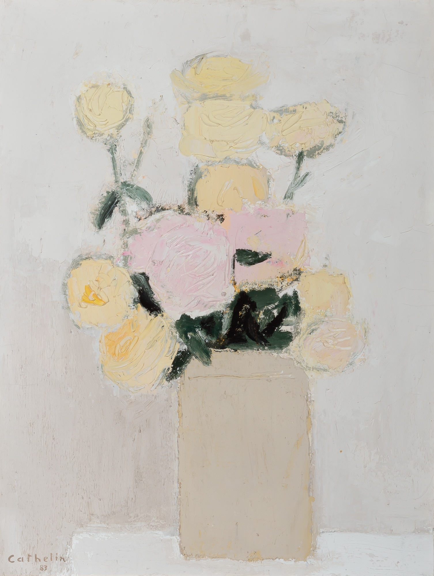 Bernard Cathelin | Bouquet de Roses | MutualArt