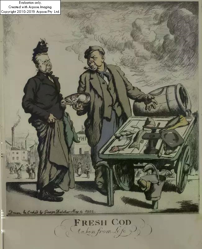 George Belcher | Three etchings of street folk; | MutualArt