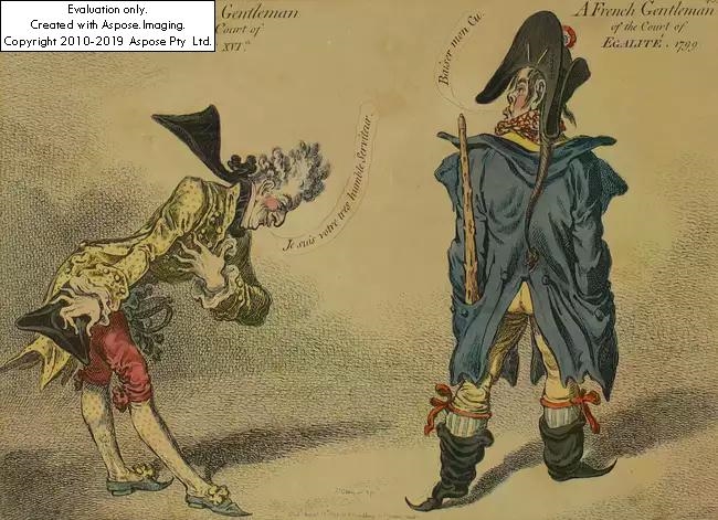 James Gillray | A French gentleman of the court of Louis XVIth. A ...