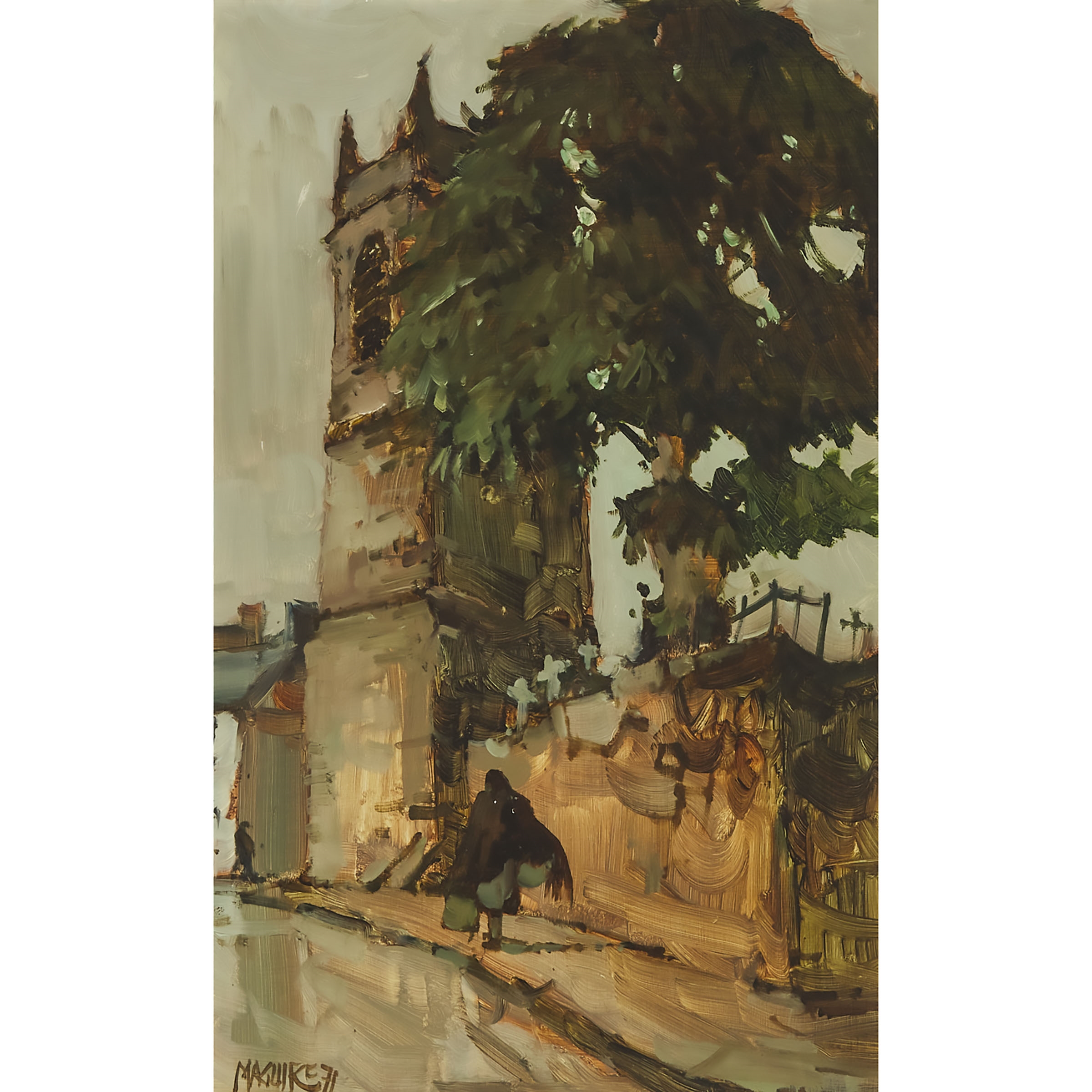 Cecil Maguire | CLOCK TOWER, IRVINESTOWN CO. FERMANAGH, 1971 (1971 ...