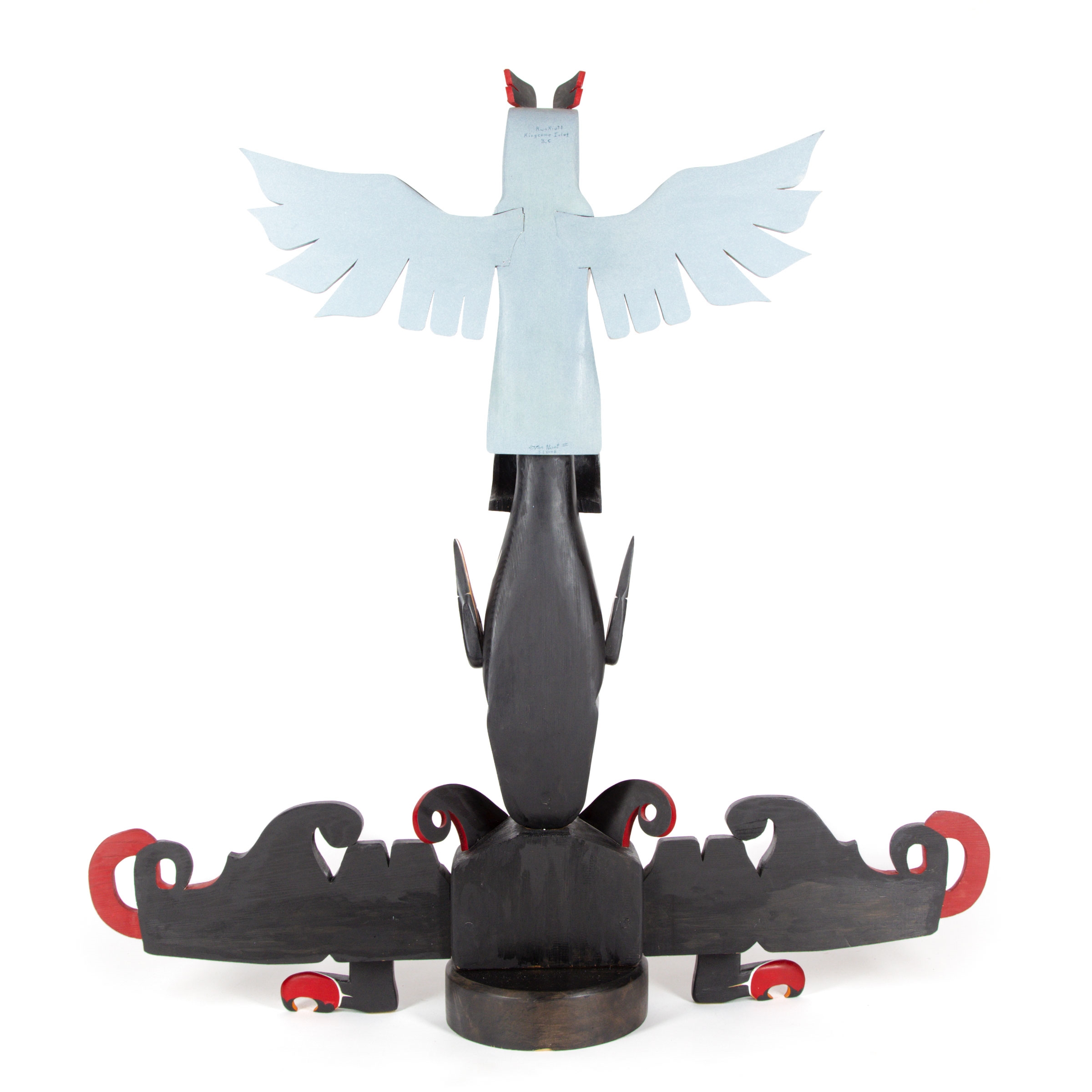 Stanley Clifford Hunt | LARGE TOTEM WITH THUNDERBIRD, KILLER WHALE AND ...