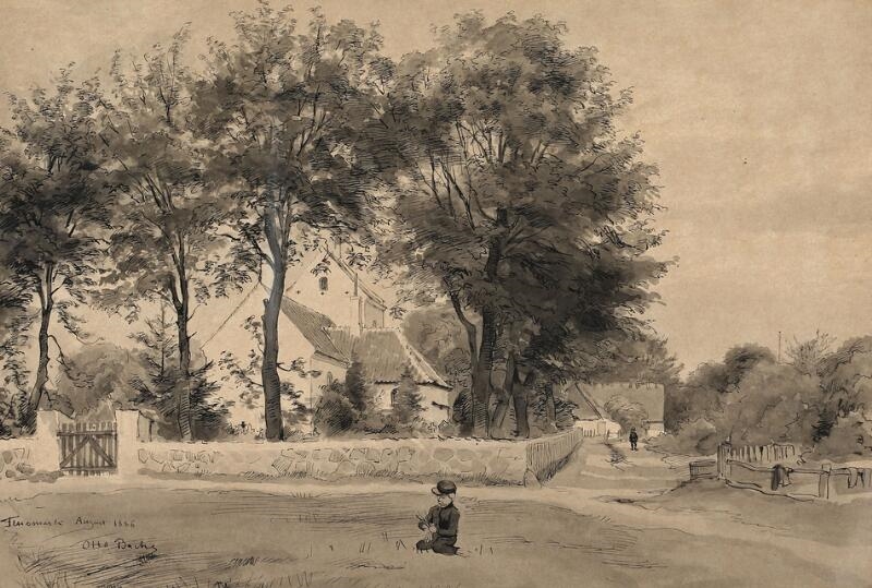 Otto Bache | View from Fensmark Church (1886) | MutualArt