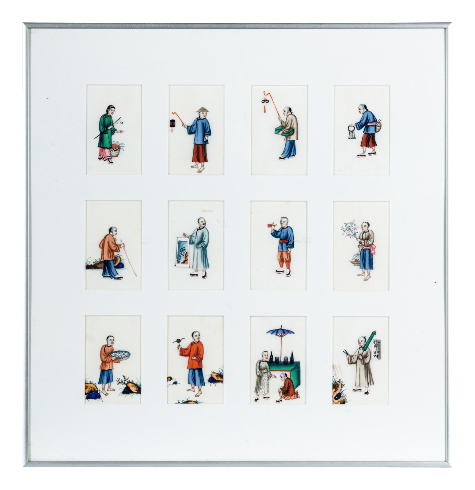 Chinese School, 19th Century | Two Chinese Export Pith Paintings ...