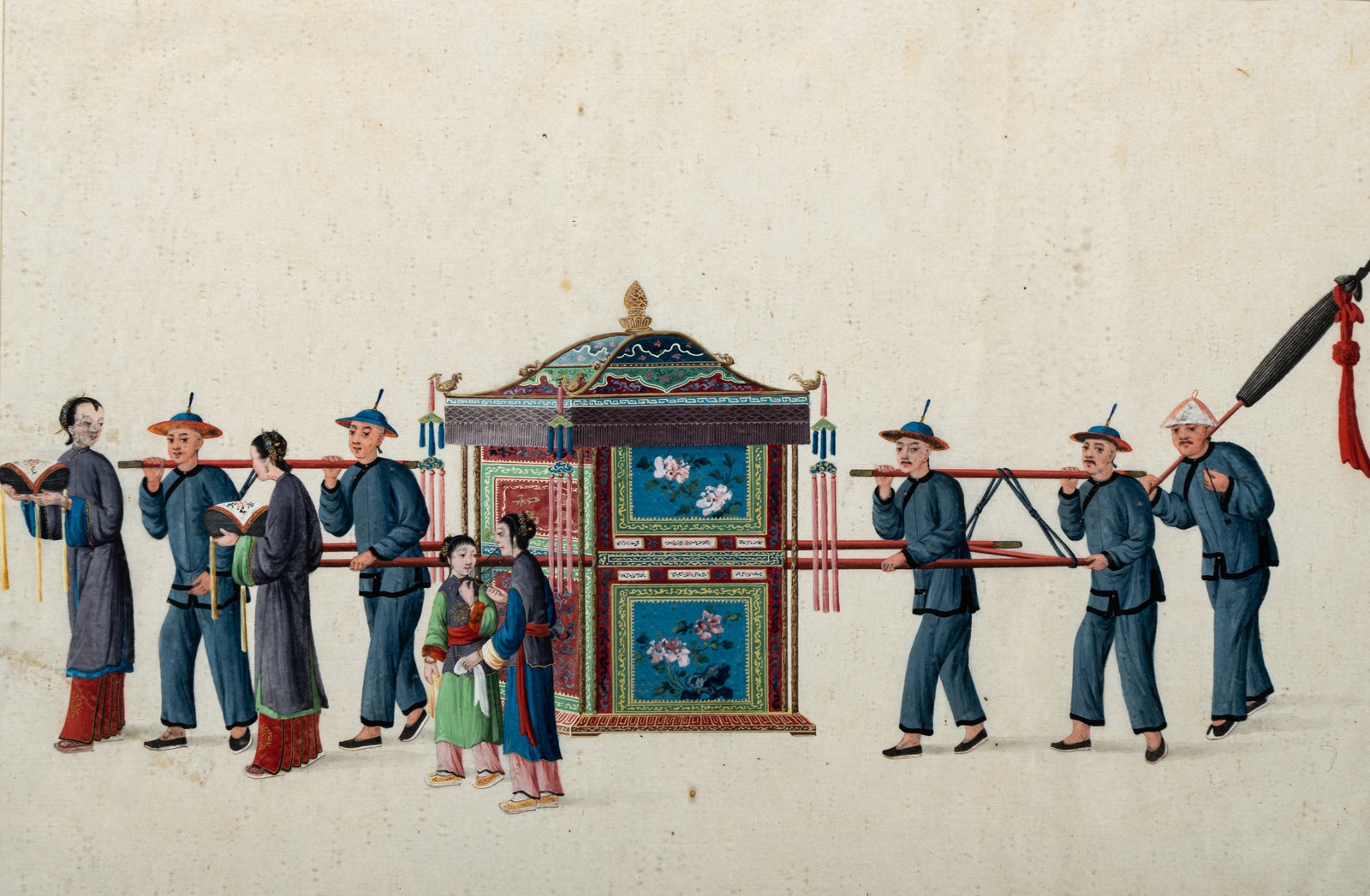 Chinese School, 19th Century | Two Chinese Export Pith Paintings ...