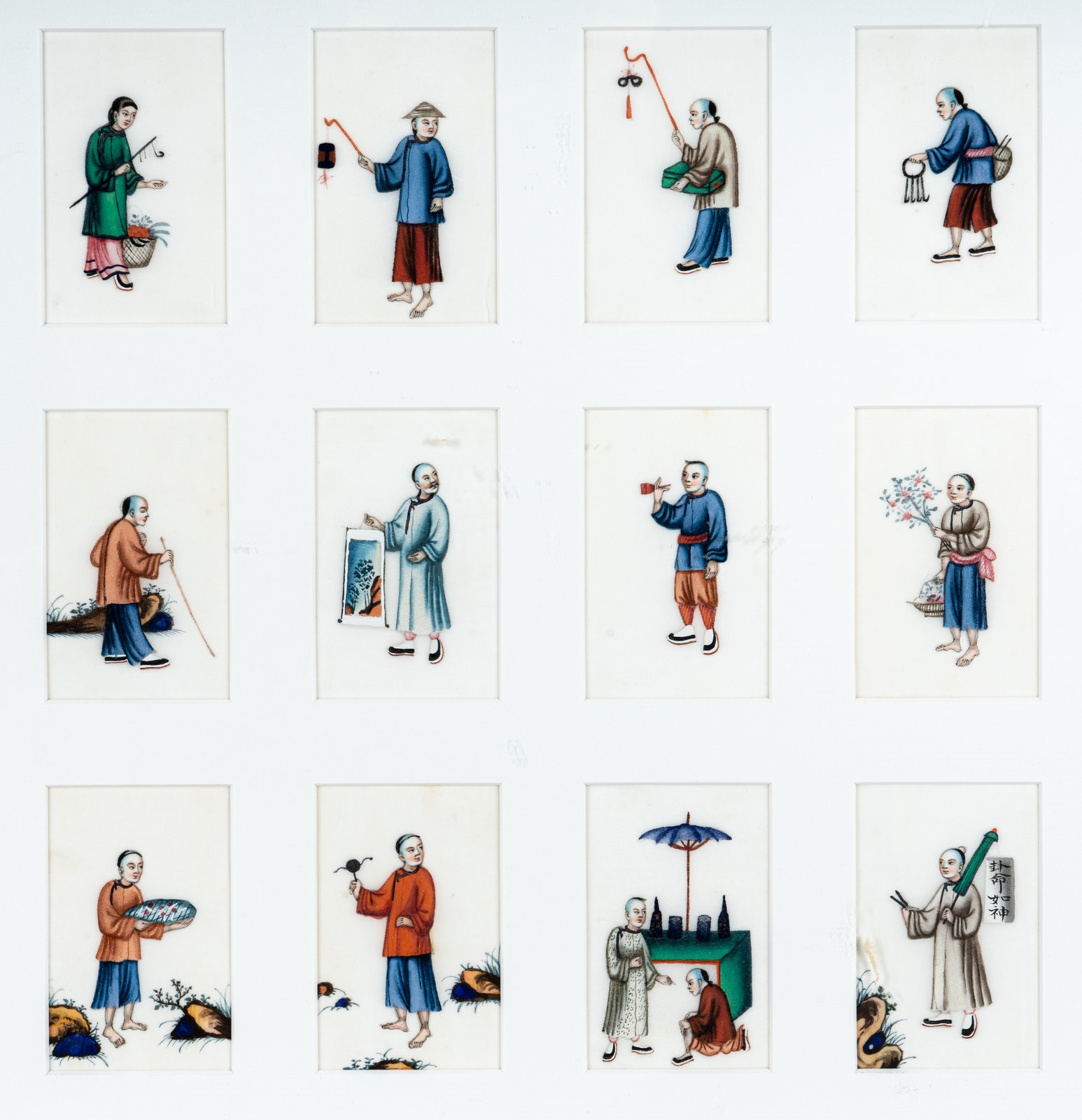 Chinese School, 19th Century | Two Chinese Export Pith Paintings ...