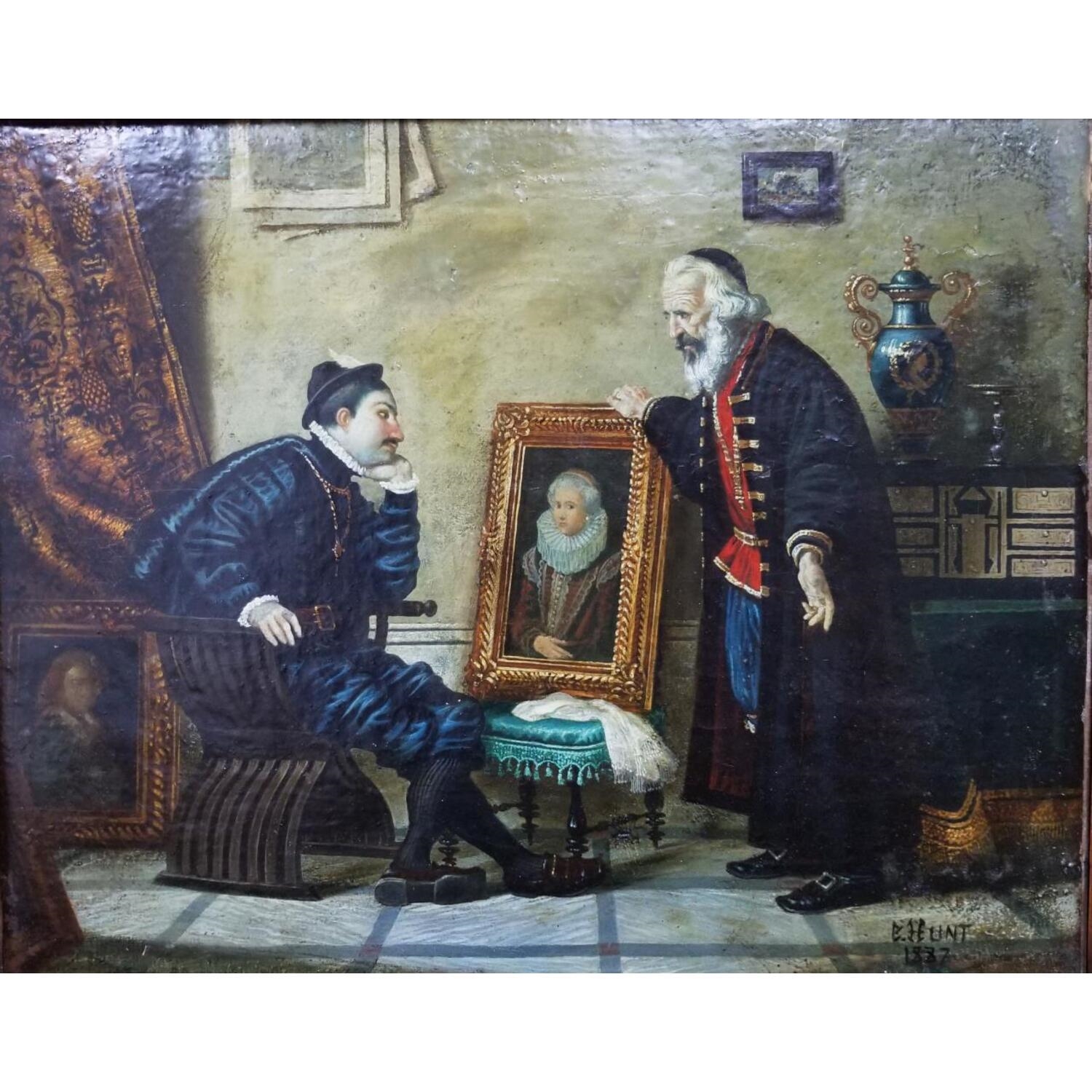 Charles Hunt Jr. | Indoor Scene (1887) | MutualArt