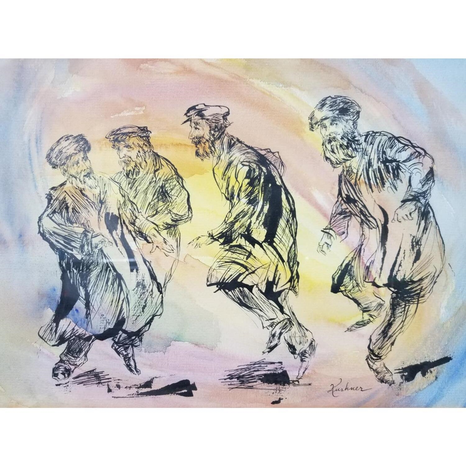 Harold Kushner | Religious Men Dancing | MutualArt