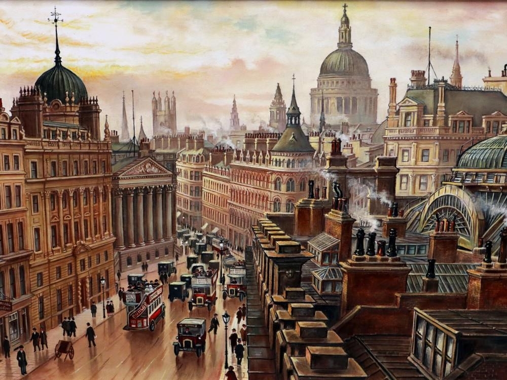 Steven Scholes | Extensive Manchester townscape | MutualArt