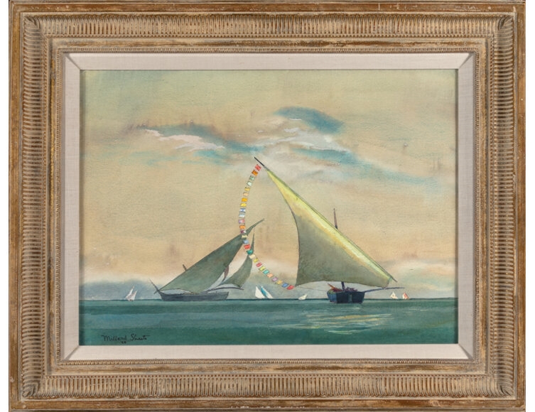 Millard Sheets | Dhows of the Arabian Sea (1984) | MutualArt