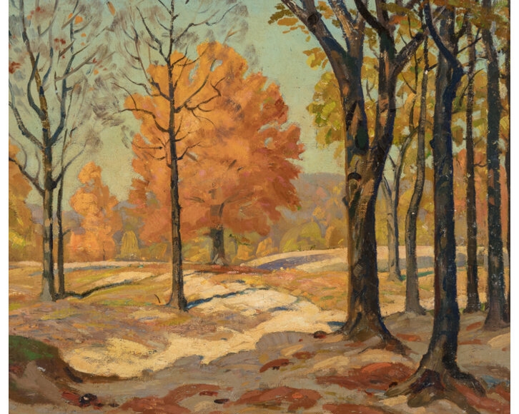 Olin Travis | Red Oak Near White Rock Lake (Circa 1935) | MutualArt