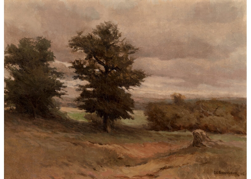 Edward G. Eisenlohr | Untitled (Landscape with Two Trees) (1904 ...