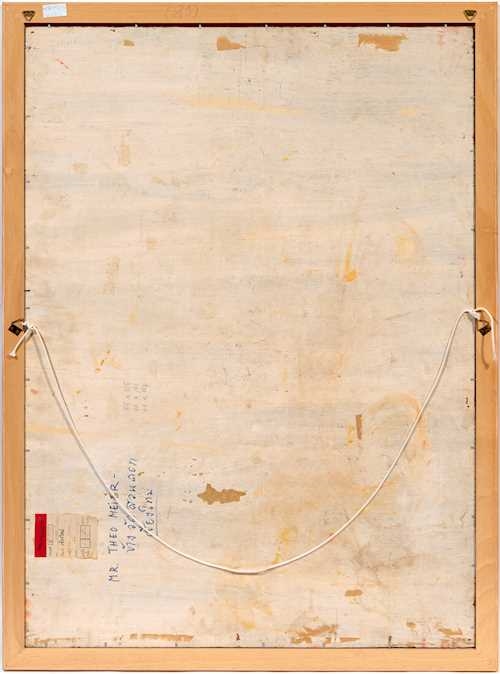 Theo Meier | Horse bath in a lush landscape. | MutualArt