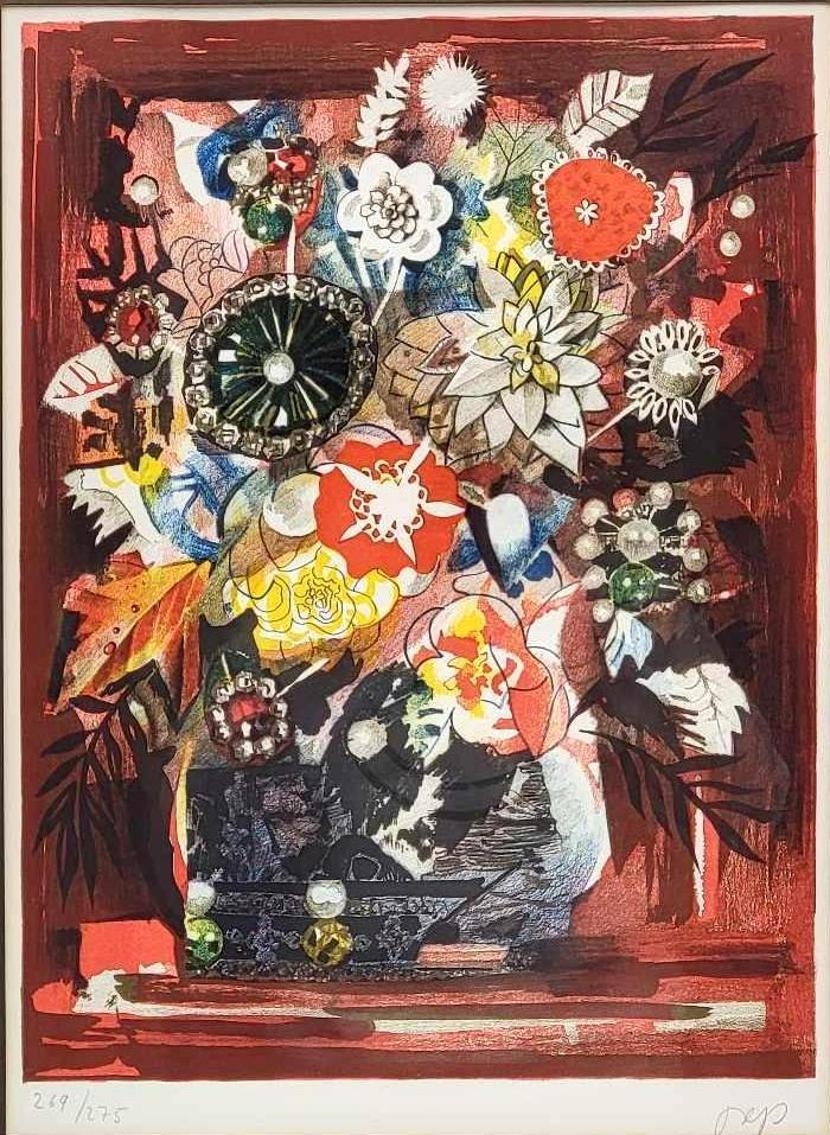 Jose Puig Marti | Abstract Floral Still Life | MutualArt