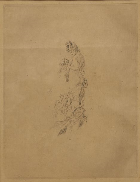 Félicien Rops | Nourrice au Satyrion | MutualArt