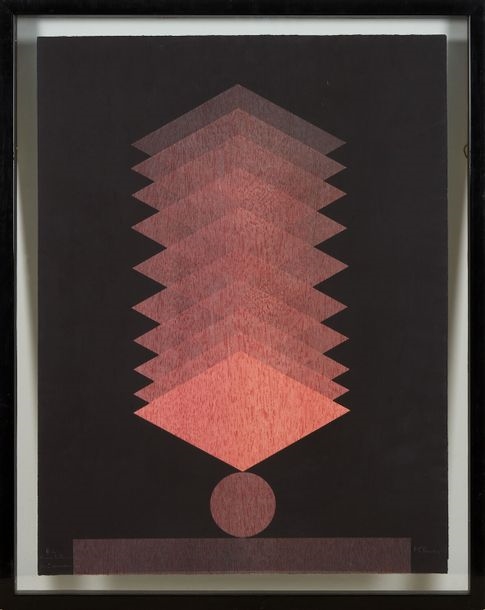 Pol Bury | Carrés superposés au dessus d'un cercle. | MutualArt