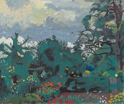 Cuno Amiet | Autumn landscape at Oschwand (1940) | MutualArt