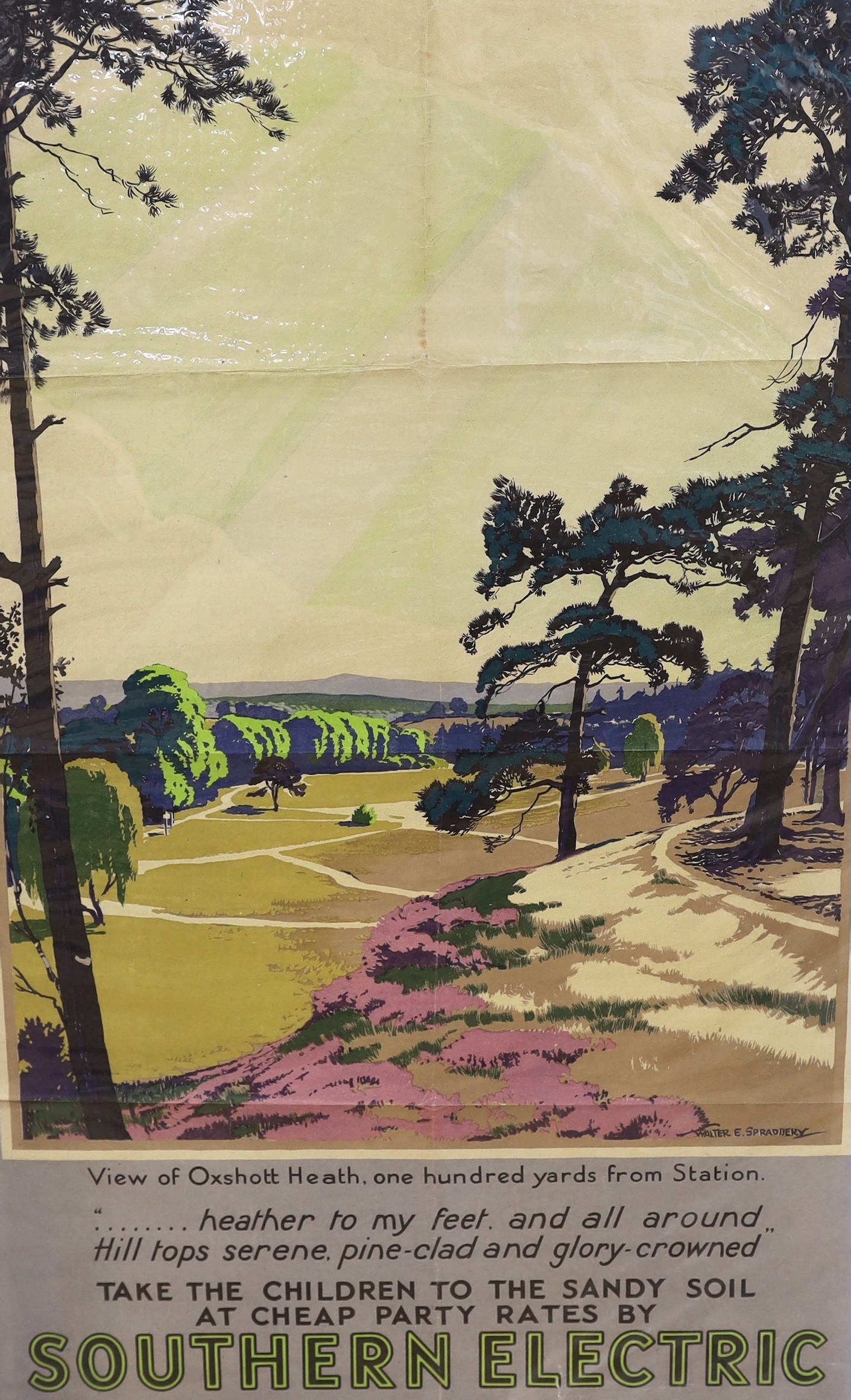 Walter Spradbery | lithographic poster for Southern Railways | MutualArt