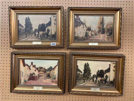 C. J. Fox | VILLAGE STREET SCENES | MutualArt