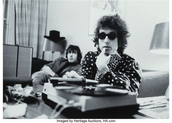 Jan Persson | Bob Dylan and Richard Manuel, Stockholm (1966) | MutualArt