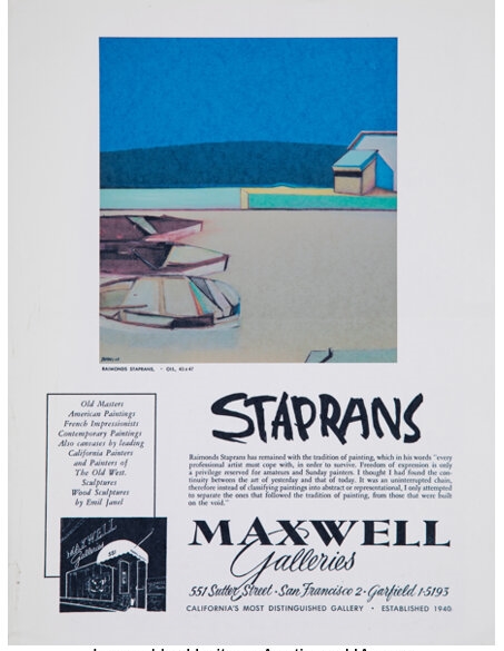 Raimonds Staprans | Triple Boats (1963) | MutualArt