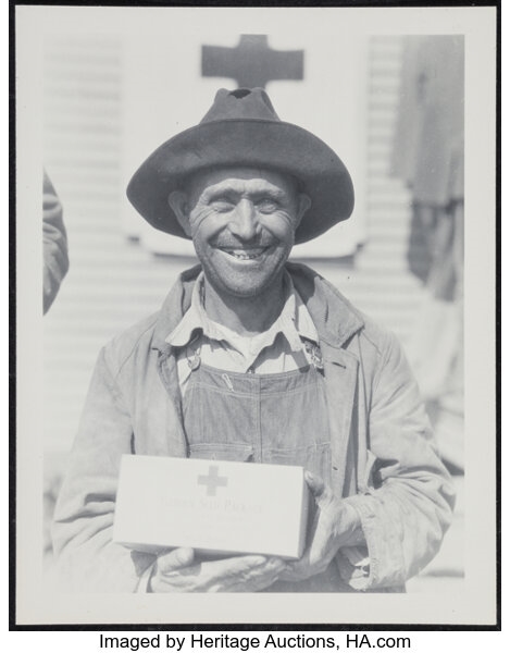 Lewis Hine | Kentucky Drought Relief (Man with Seed Package) | MutualArt
