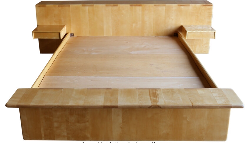 Gerald McCabe | Platform Bed with Floating Nightstands (Circa 1970 ...