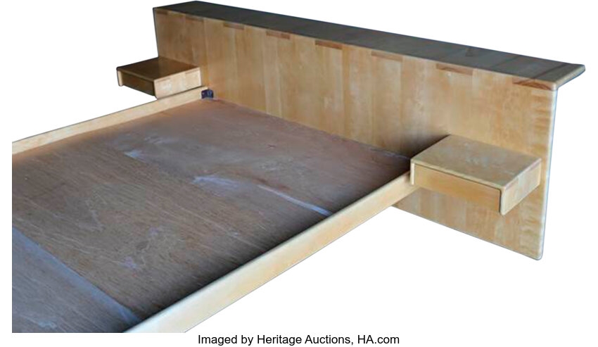 Gerald McCabe | Platform Bed with Floating Nightstands (Circa 1970 ...