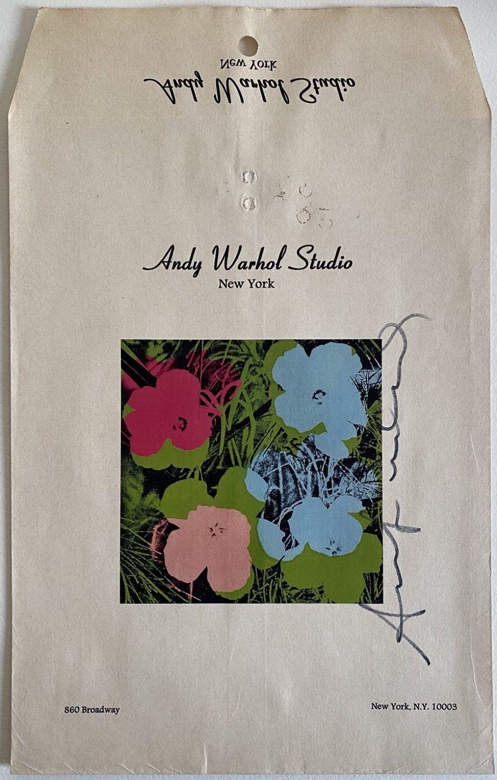 Andy Warhol | Andy Warhol Studio Envelope | MutualArt