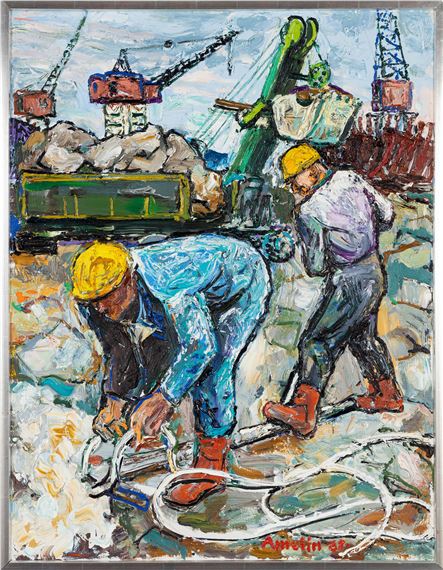 Albin Amelin | Men in work | MutualArt