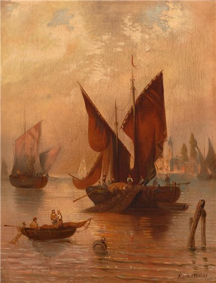 K. Van Hoom | Harbour Scene | MutualArt